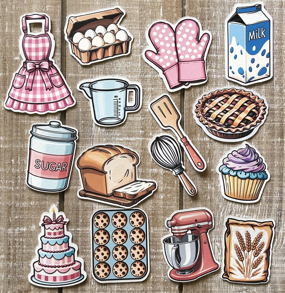 Baking Theme Junk Journal Fussy Cuts Journal Card Making Die Cuts ...