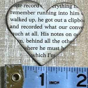 Book Page Hearts Upcycled Book Page Heart Embellishment Junk Journal ...