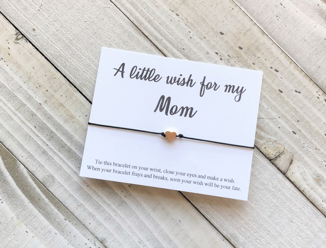 Mom Wish Bracelet Cord Mother Wish Bracelet Simple Gift Cord Wish ...