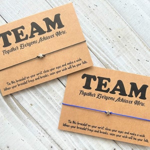Team Wish Bracelet Coworker Gift Team Office Crew Bracelet Gift Wish ...