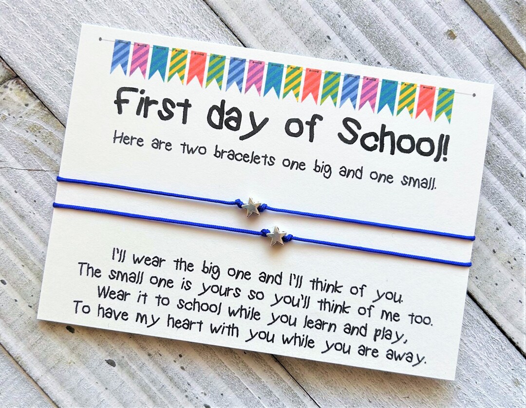 First Day of School Bracelet Set Back to School Mommy and Me Daddy and ...