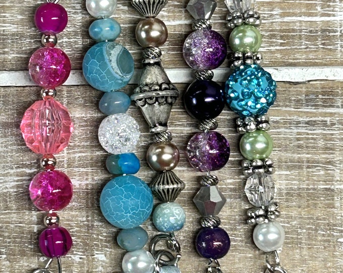 Bead Dangles for Journals Junk Journal Purse Dangles Set of 5 Bead ...