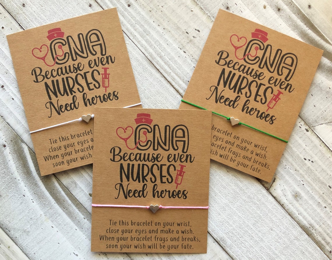 CNA Wish Bracelet Graduation CNA School Bracelet Certified - Etsy