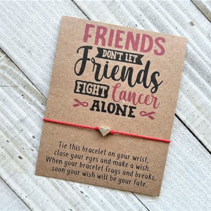 Cancer Support Gift Cancer Family Support Wish Bracelet Simple Gift ...