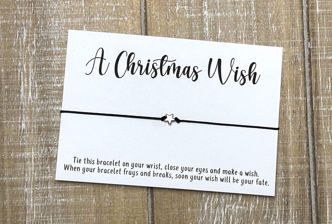 A Christmas Wish Bracelet Wish Bracelet Gift Christmas Eve Box Gift ...