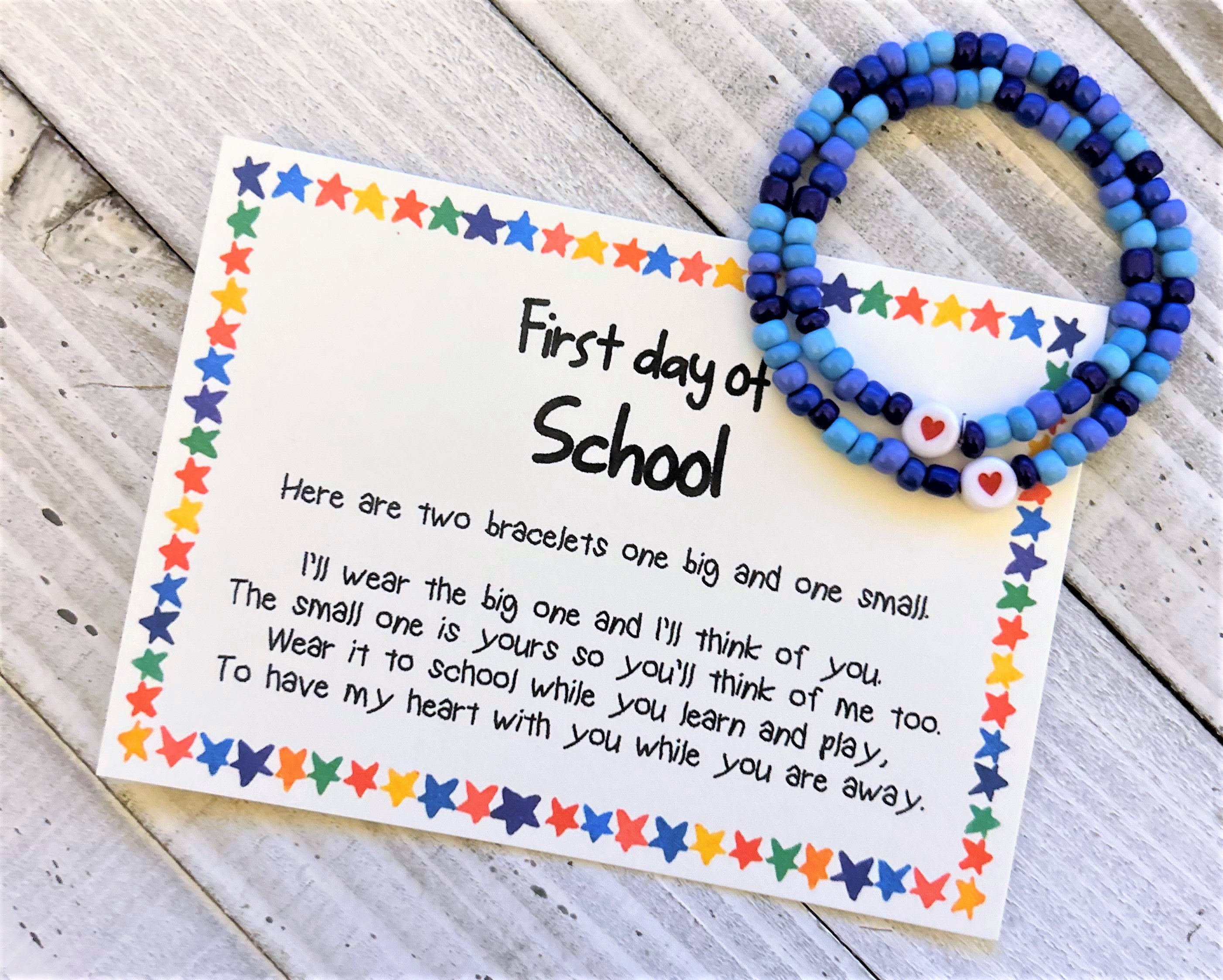First Day of School Bracelet Set First Day of School Mommy and Me Daddy ...