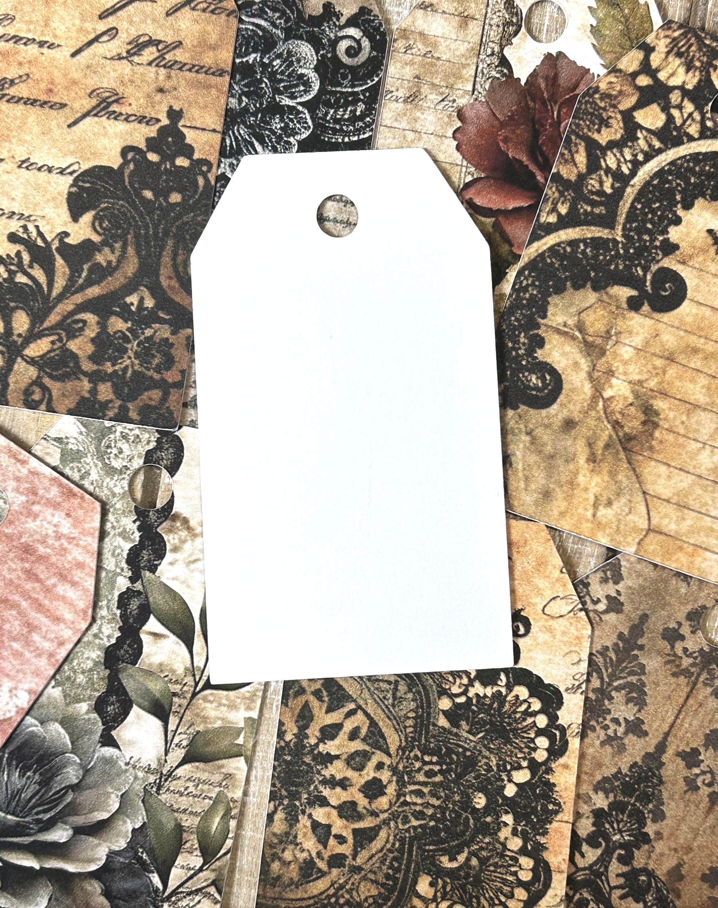 Junk Journal Grunge Gothic Tags Set of 10 Gift Tags Ephemera Card ...