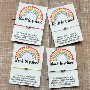 Back to School Wish Bracelet BTS First Day of School Wish Bracelet With ...