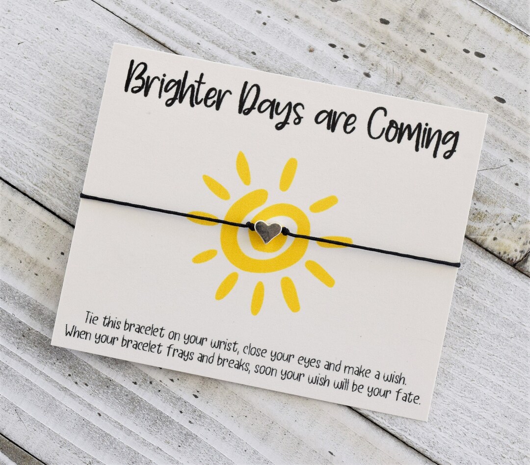 Sun Wish Bracelet Brighter Days Are Coming Wish Cord Wish Bracelet ...