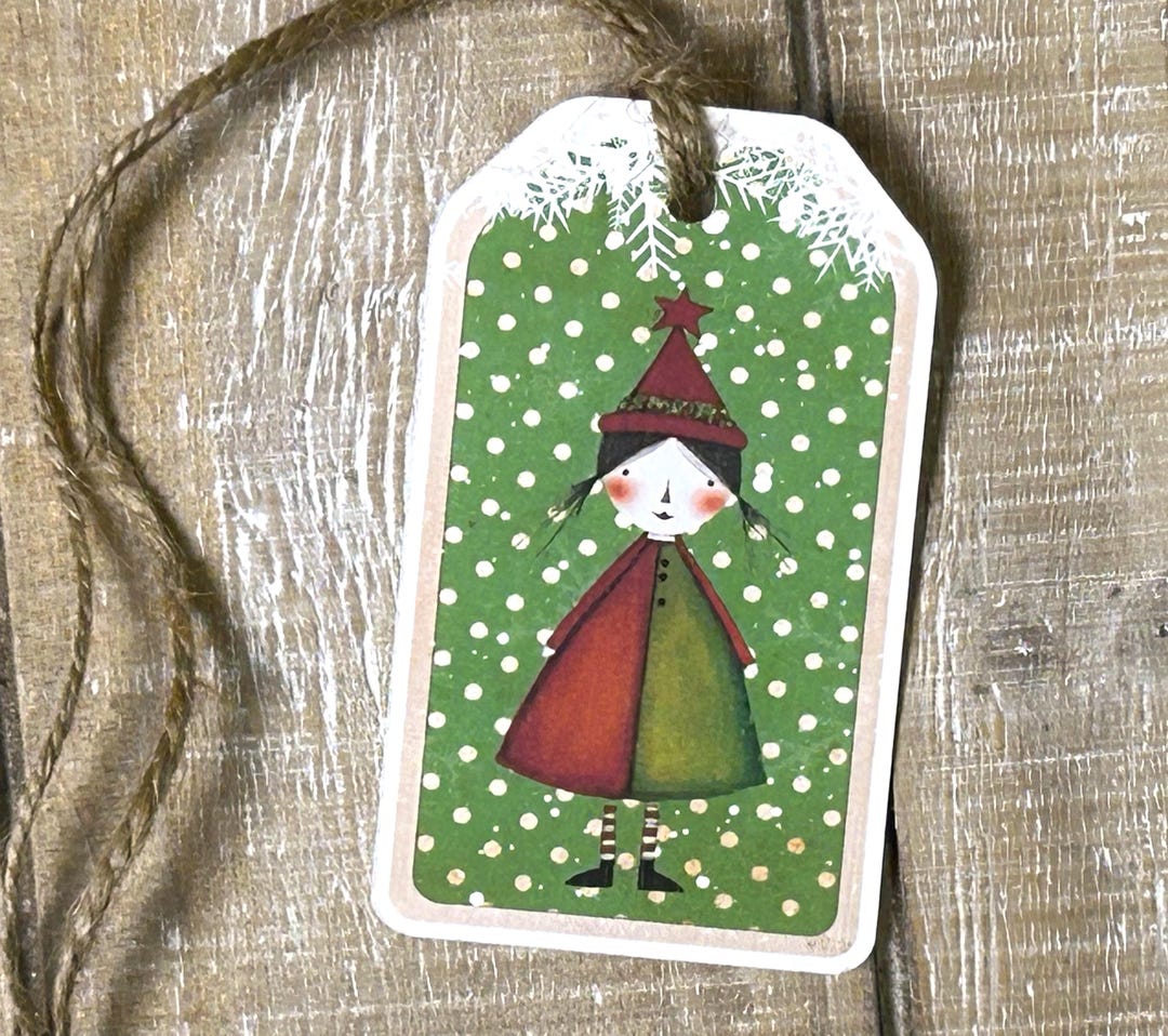 Whimsical Christmas Gift Tags Junk Journal Gift Tags Whimsical ...