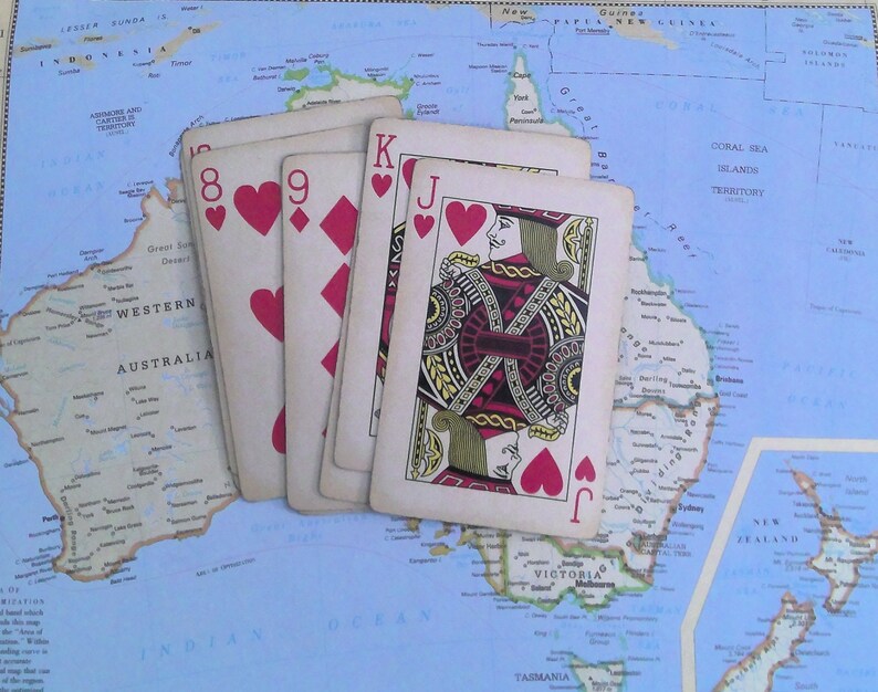 Vintage Border Collie Playing Cards- Set of 10 - Etsy