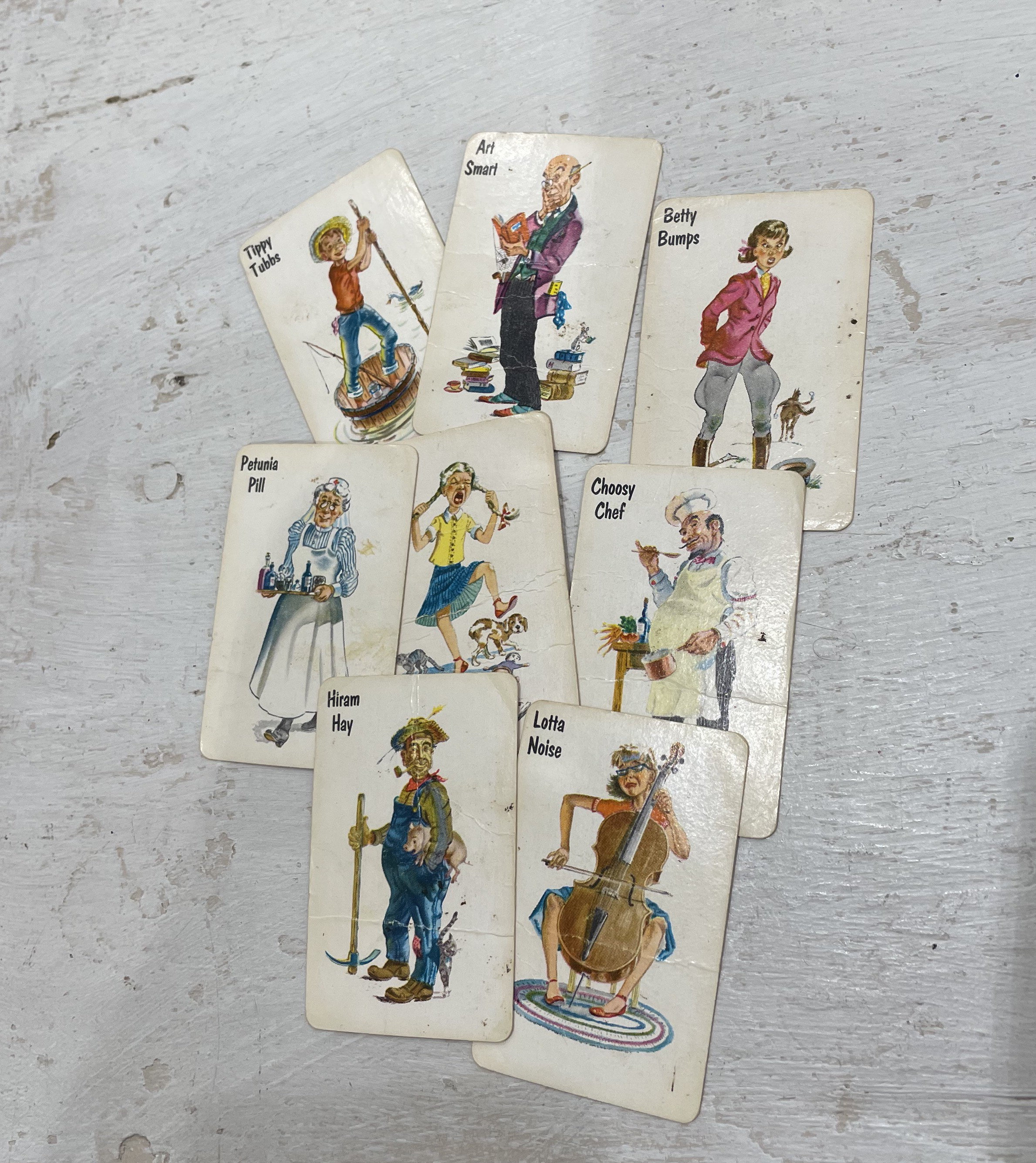Vintage Miniature Whitman Old Maid Playing Cards- Set of 8 - Etsy