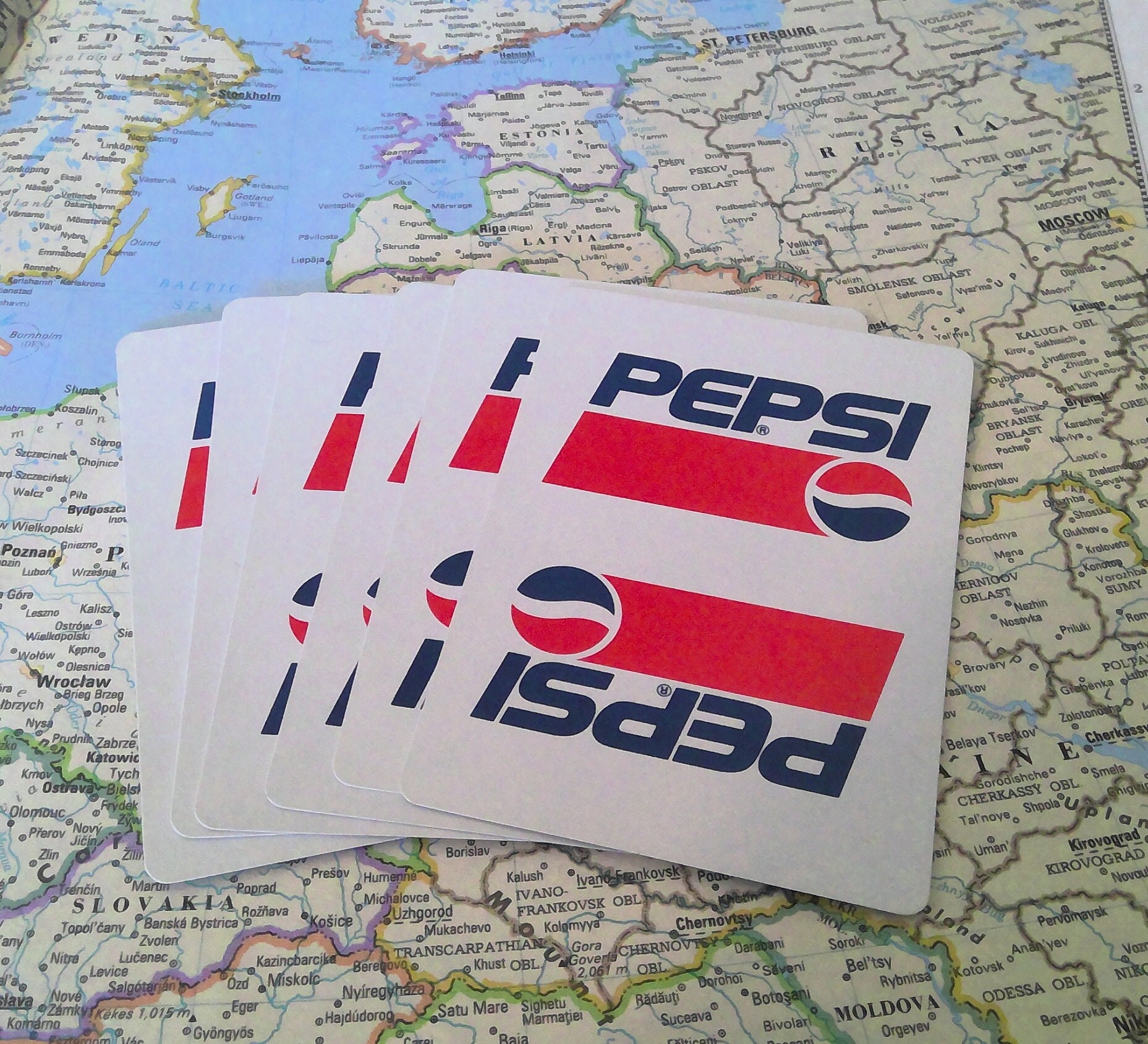 Vintage Pepsi Playing Cards- Set of 10 - Etsy