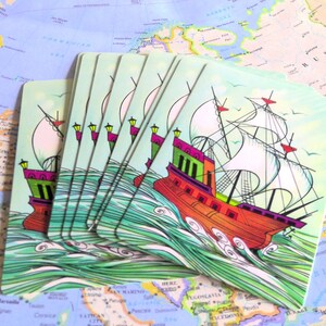 Vintage Ship Playing Cards Set of 10 | Etsy