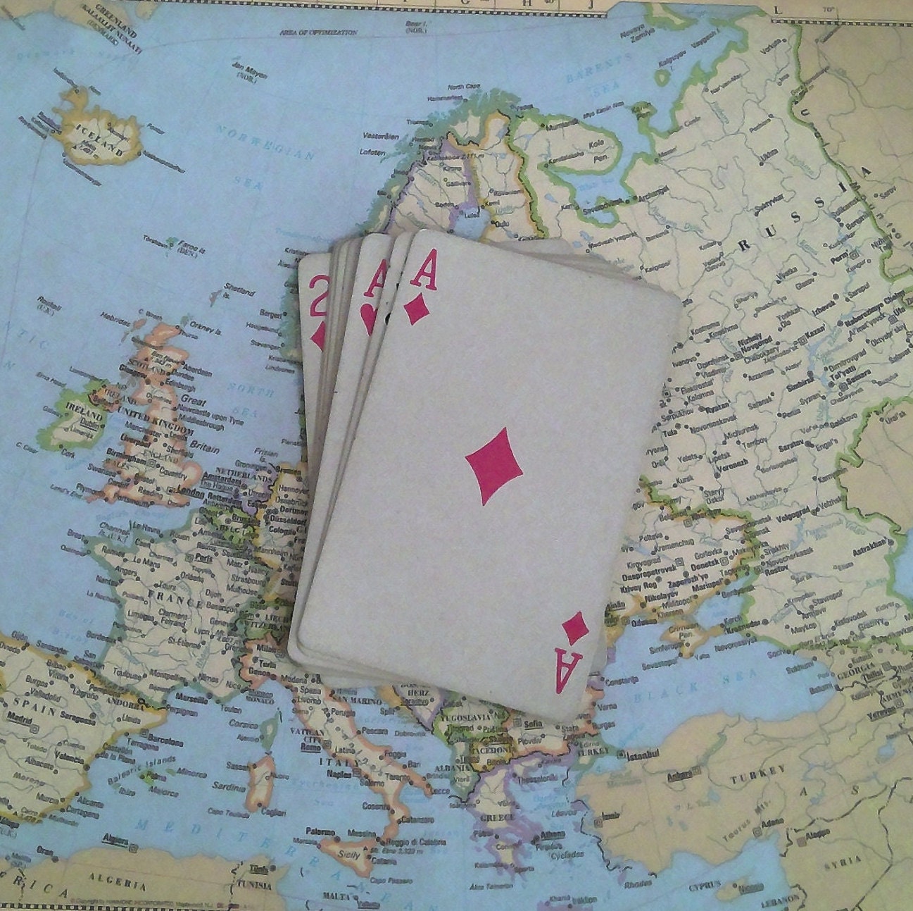 Vintage Red Cardinal Bird Playing Cards- Set of 10 - Etsy