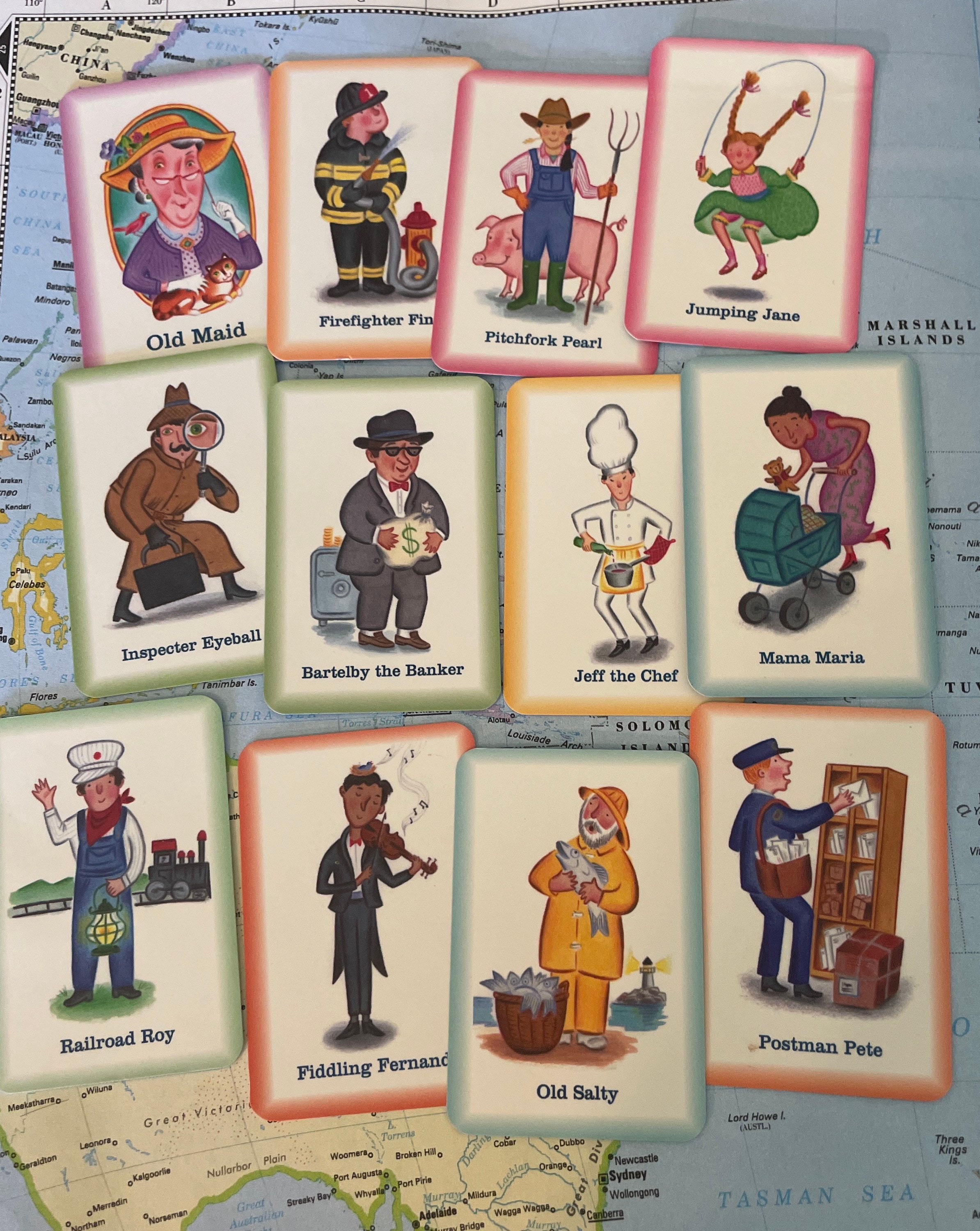 Vintage Miniature Whitman Old Maid Playing Cards- Set of 10 - Etsy