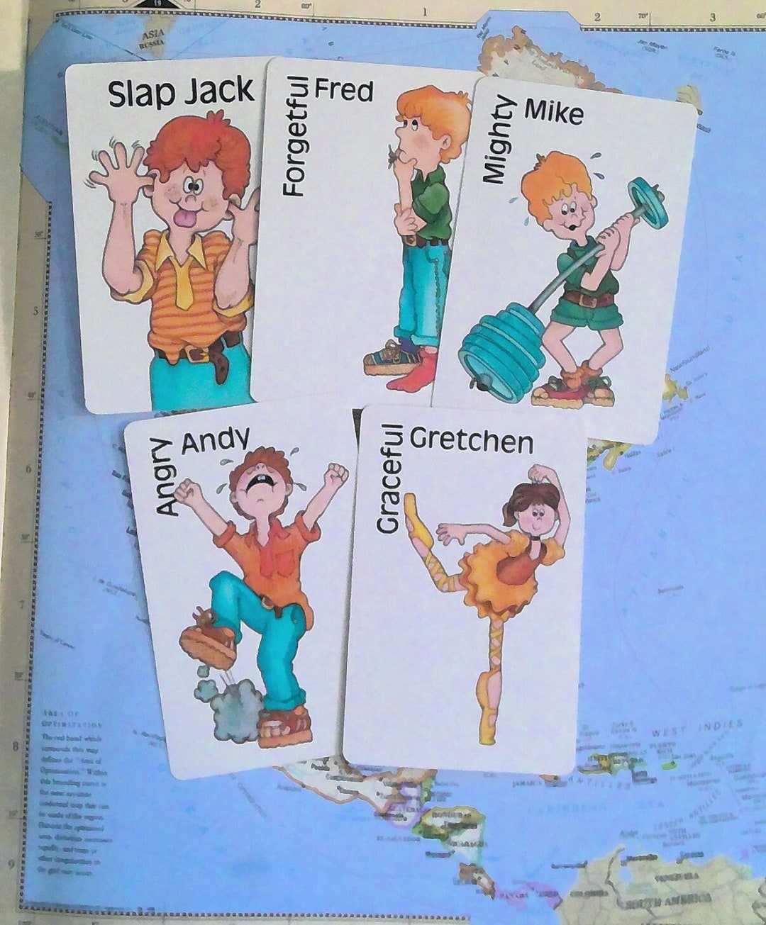 Vintage Slap Jack Playing Cards- Set of 10 - Etsy