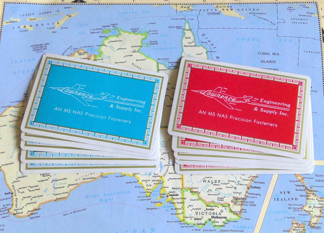 Vintage Advertising Playing Cards- Set of 10 - Etsy