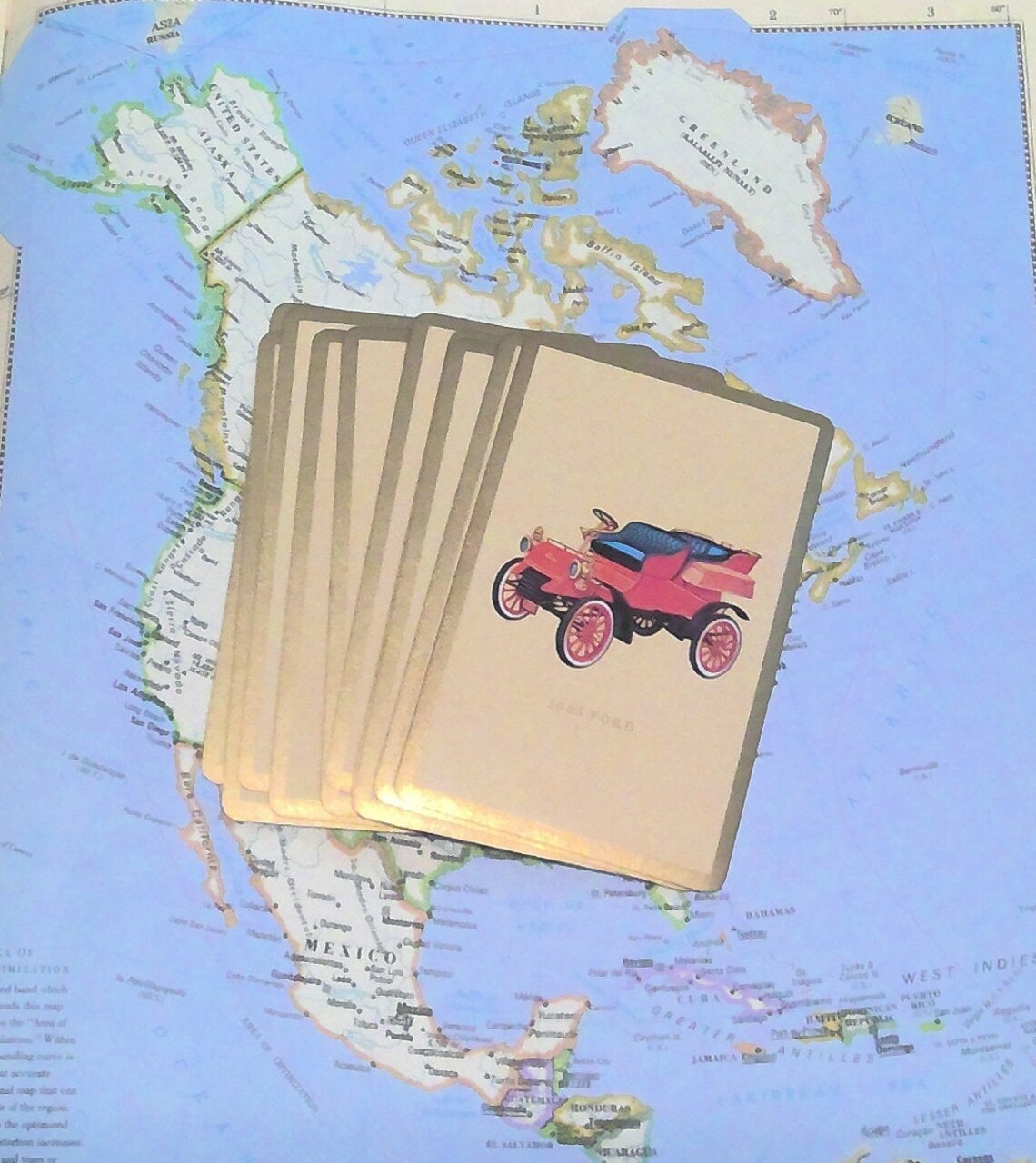 Vintage 1903 Ford Model A Car Playing Cards- Set of 10 - Etsy