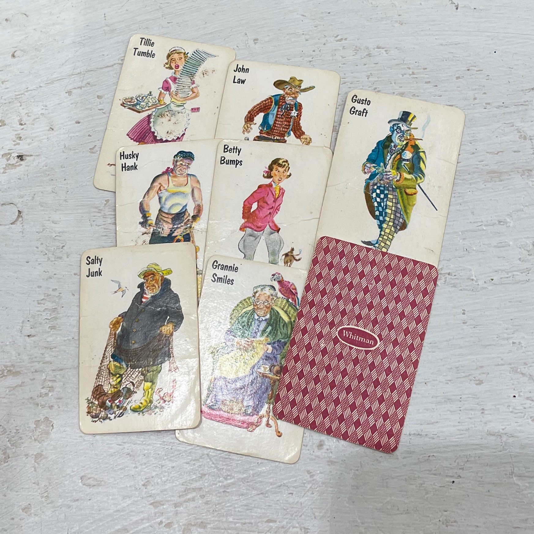 Vintage Miniature Whitman Old Maid Playing Cards- Set of 8 - Etsy