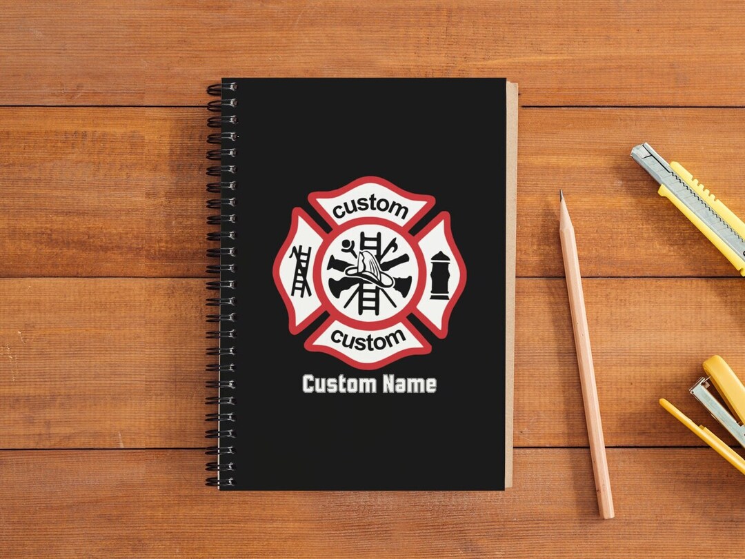 Personalized Firefighter Journal, Fire Academy Graduation Gift, Custom ...