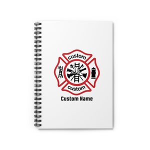 Personalized Firefighter Journal, Fire Academy Graduation Gift, Custom ...