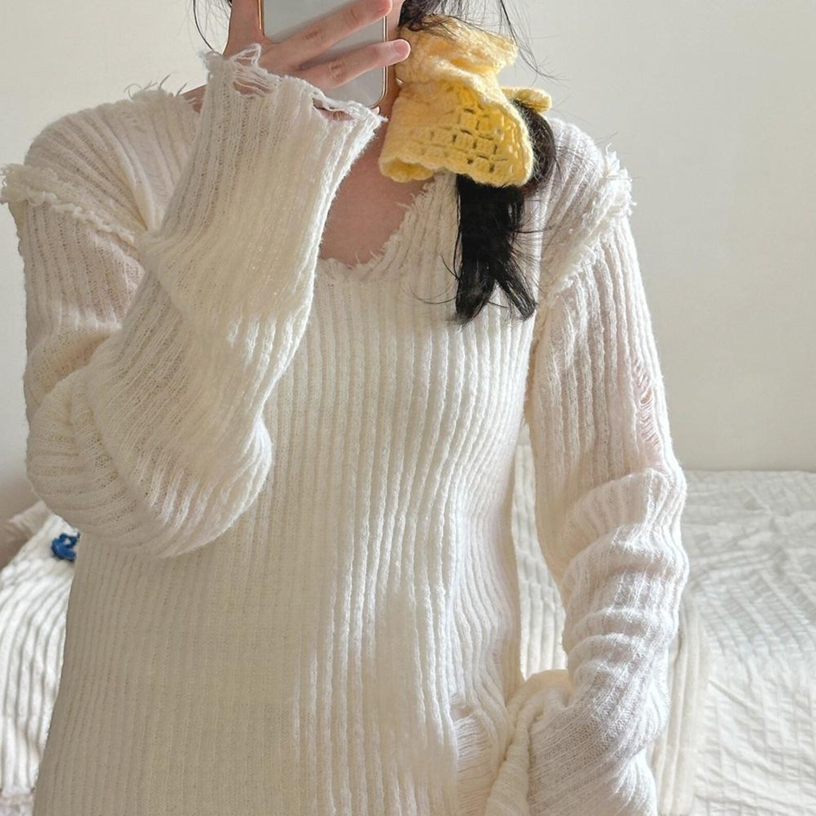 Crochet Pattern PDF & Video - Square Scrunchie, Hair Accessory, Hair ...