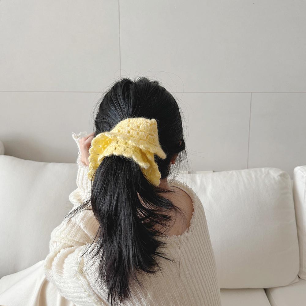 Crochet Pattern PDF & Video - Square Scrunchie, Hair Accessory, Hair ...