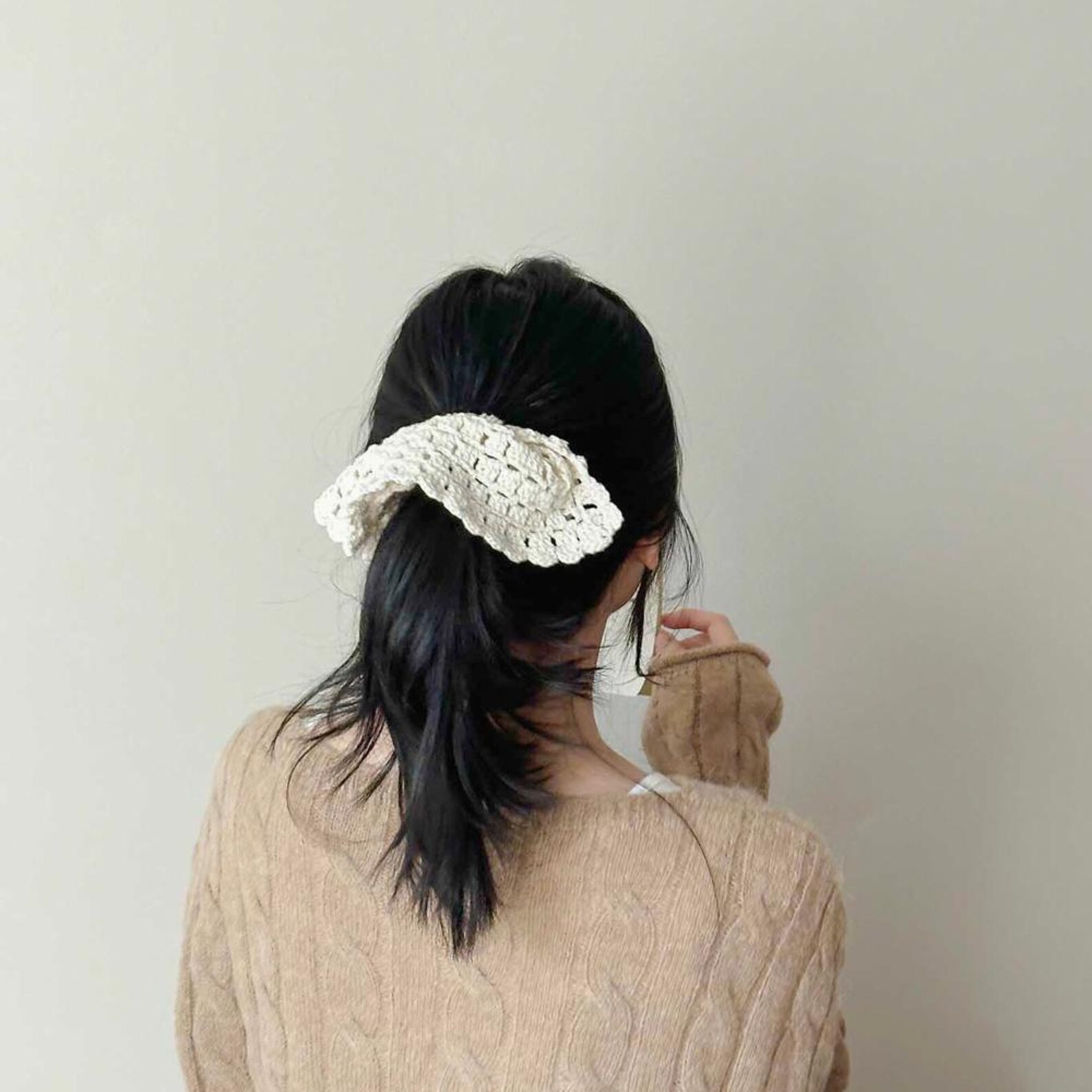 Crochet Pattern PDF & Video - Square Scrunchie, Hair Accessory, Hair ...