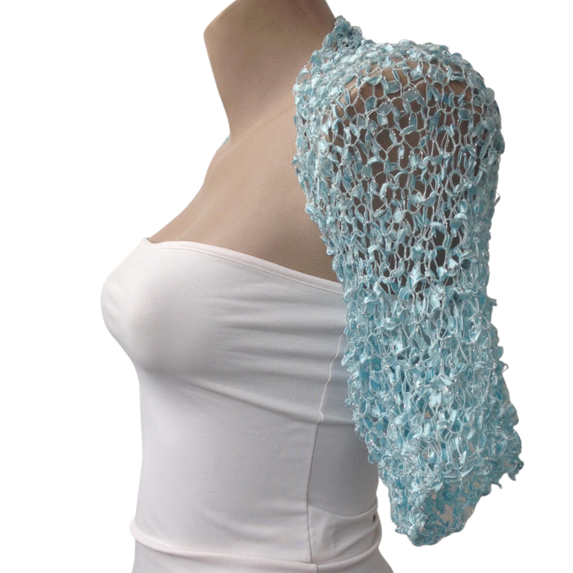 Light Blue Bolero Shrug Crochet Turquoise Wedding Cropped - Etsy