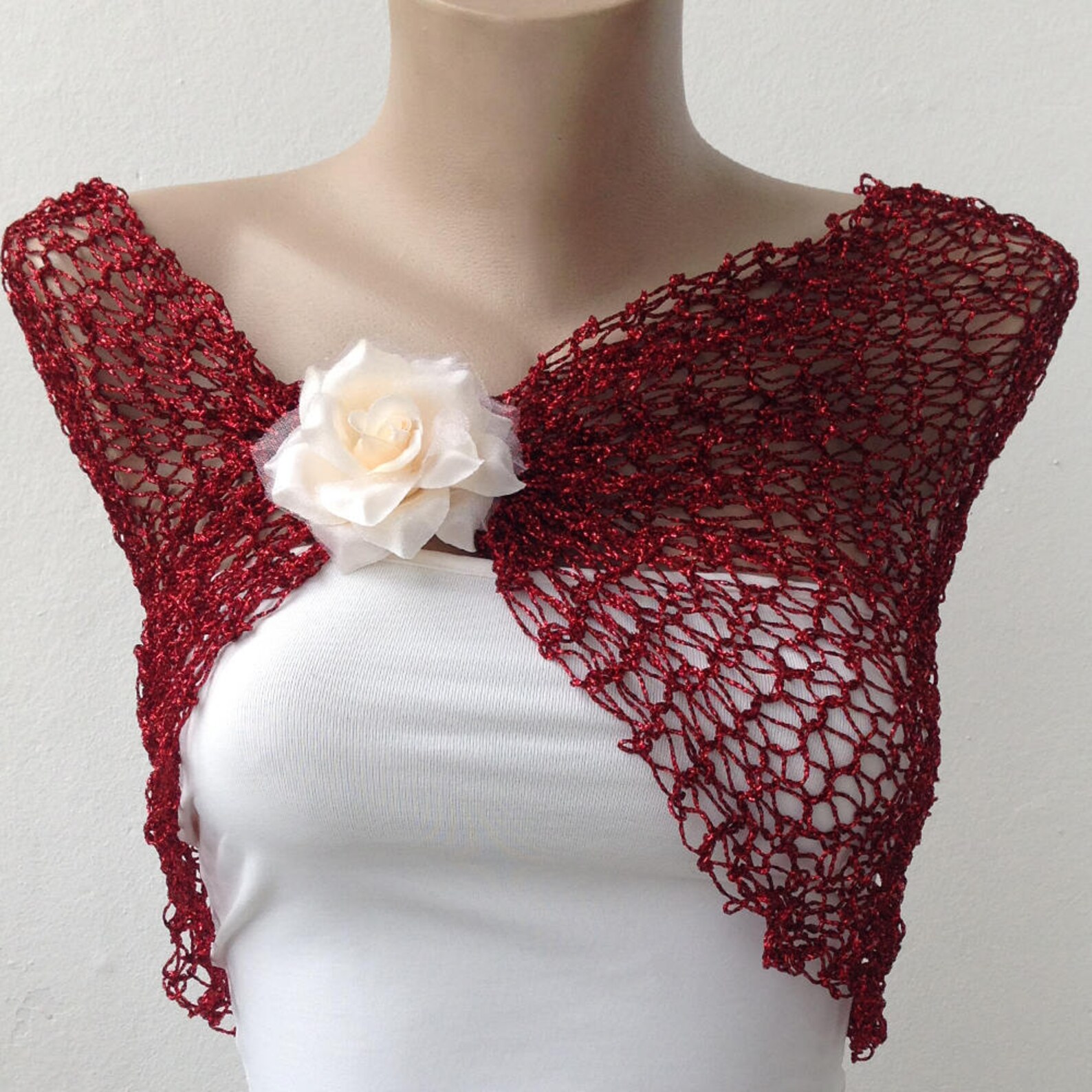 Red Cape Red Capelet Wedding Shawl Bridal Shawl Red Shawl | Etsy