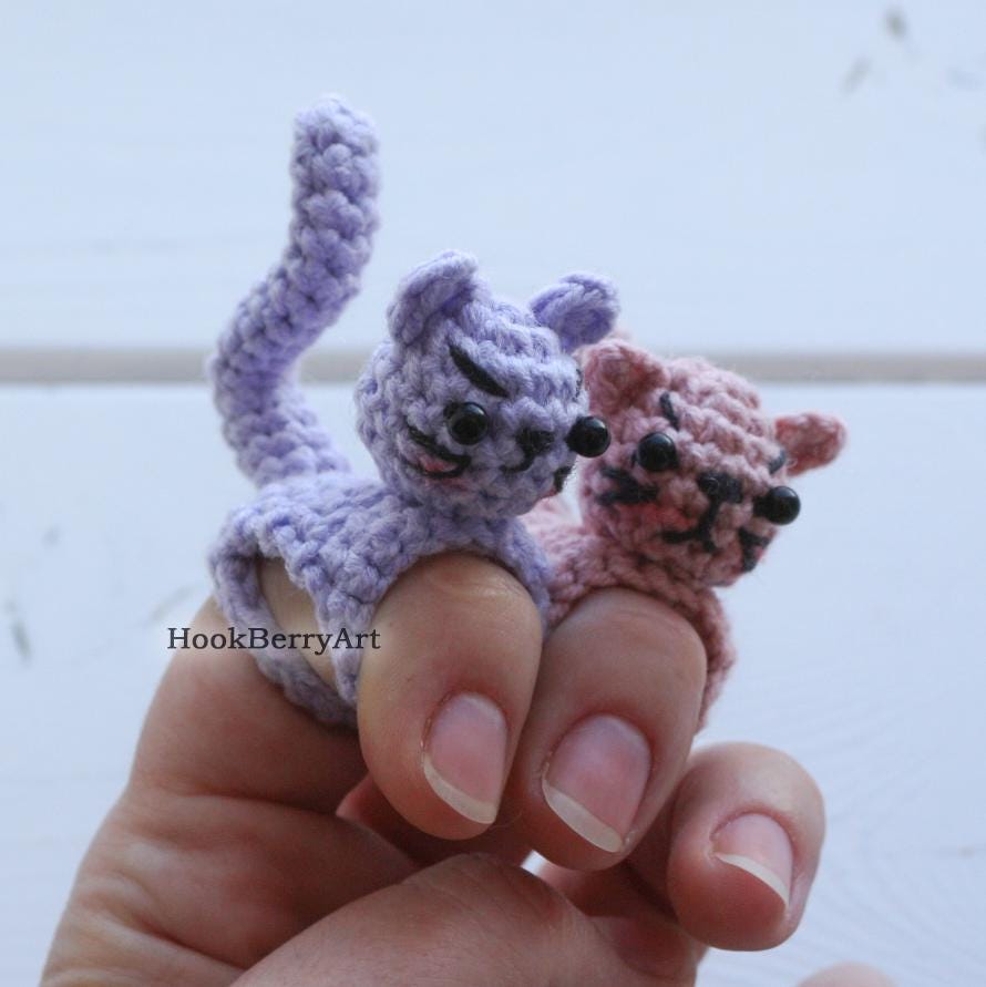 Crochet Pattern Little Kitten. Cat Amigurumi – Cute Miniature Cat Toy ...