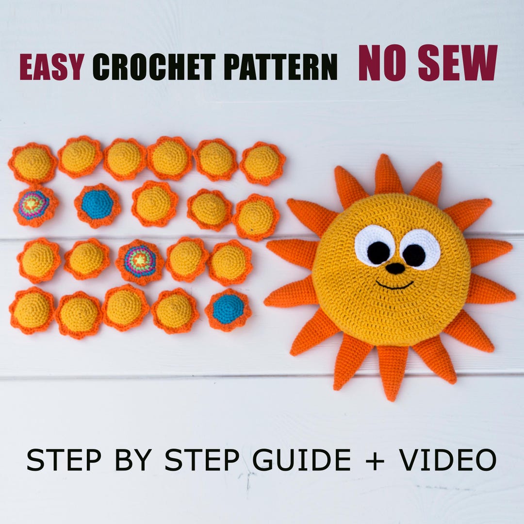 CROCHET PATTERN Memory Game. No SEW (except Eyes and Nose) Easy Pattern ...