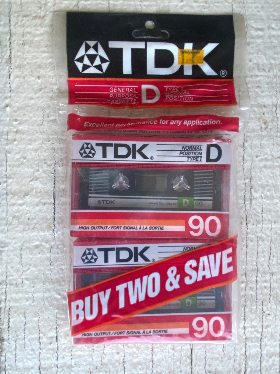 Vintage TDK Cassette Tapes- Vintage Video Camera Tape, Tiny Cassette ...