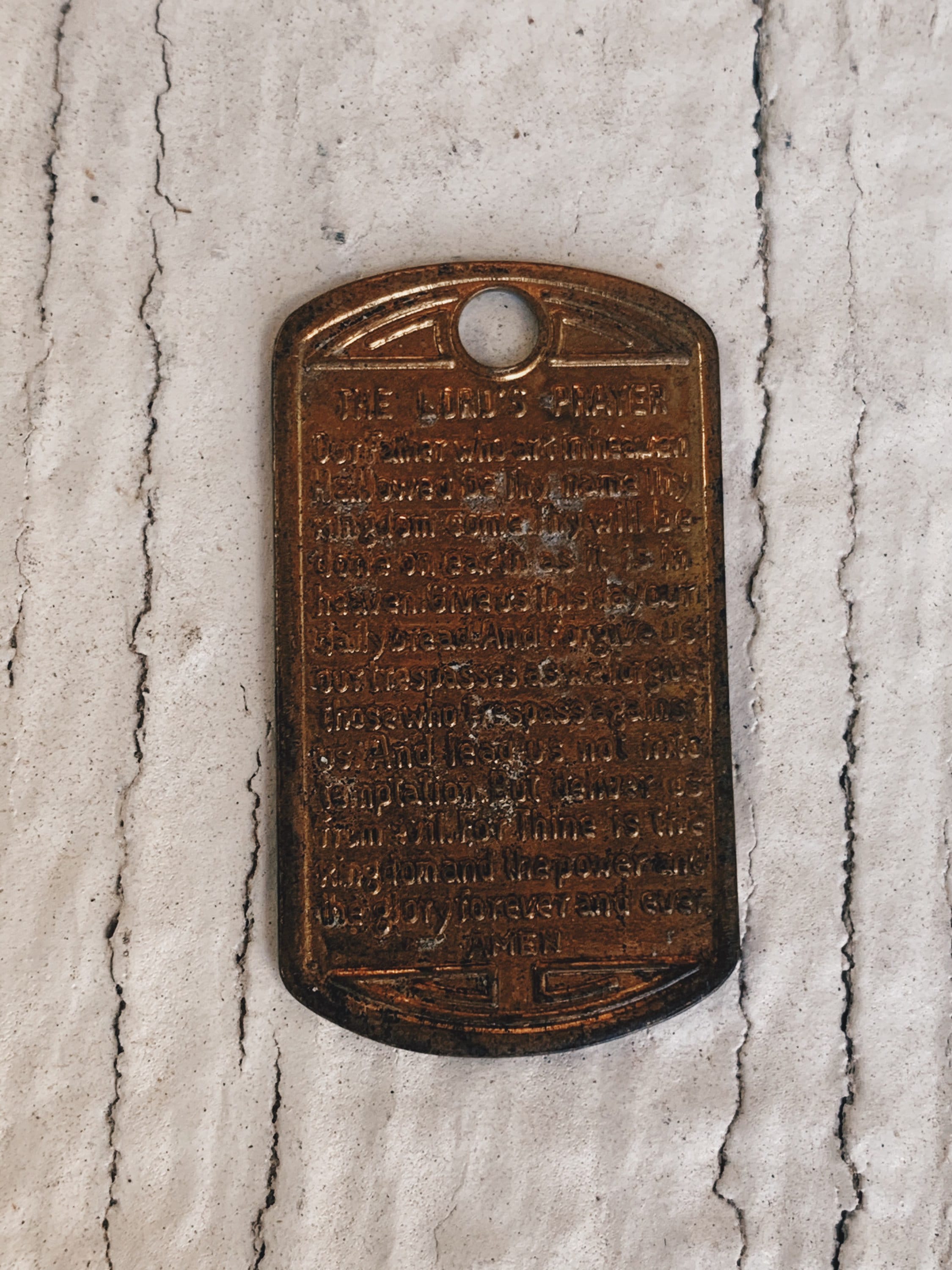 Vintage Religious Relics Lords Prayer Quote Bible Verse | Etsy