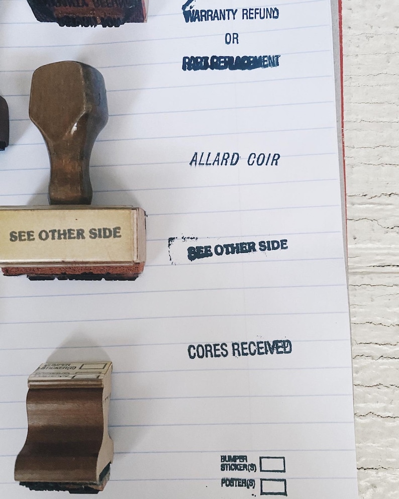 Vintage Stamp, Stamp Pad, Old Desk Stamps, Work Stamps, Label ...
