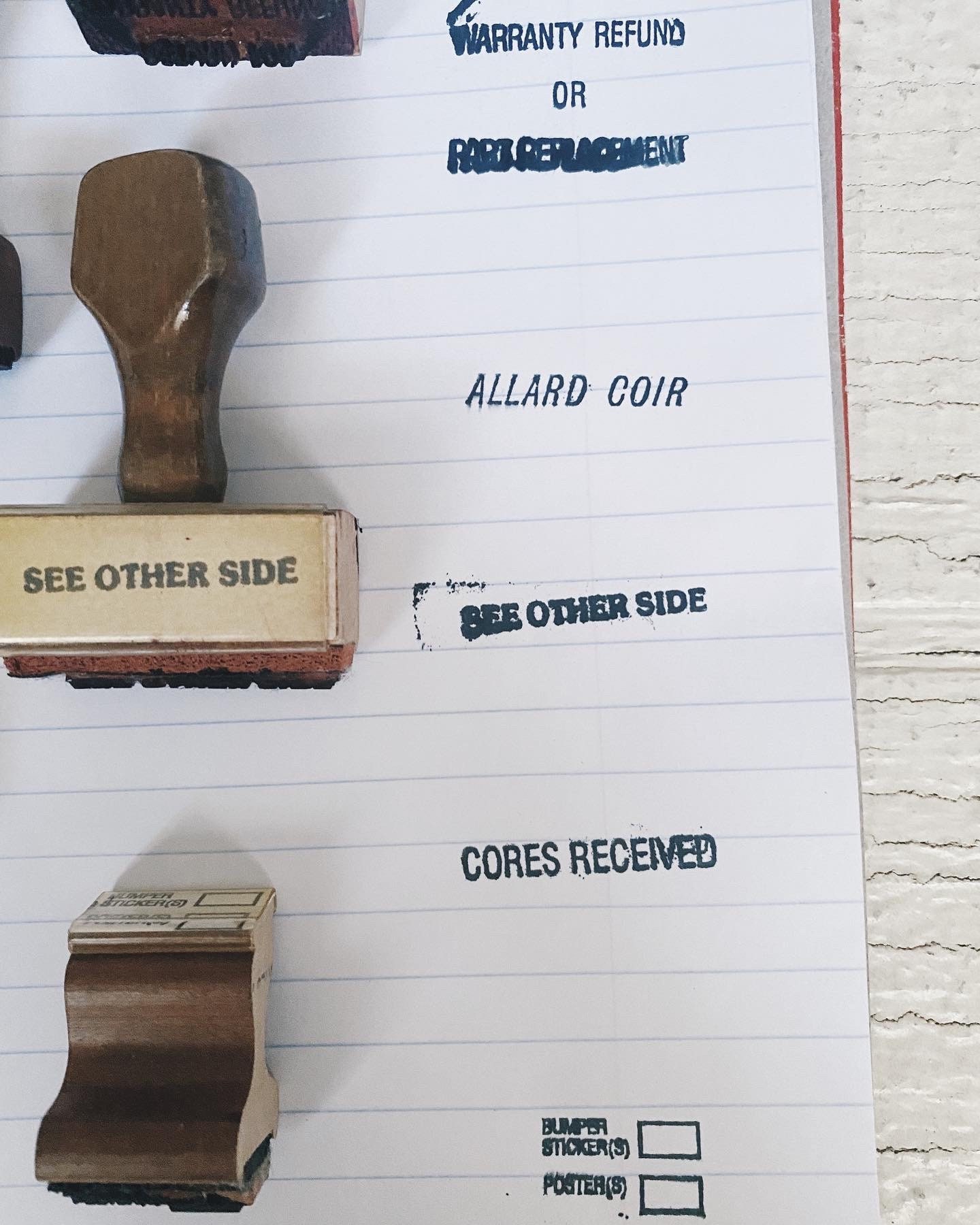 Vintage Stamp, Stamp Pad, Old Desk Stamps, Work Stamps, Label ...