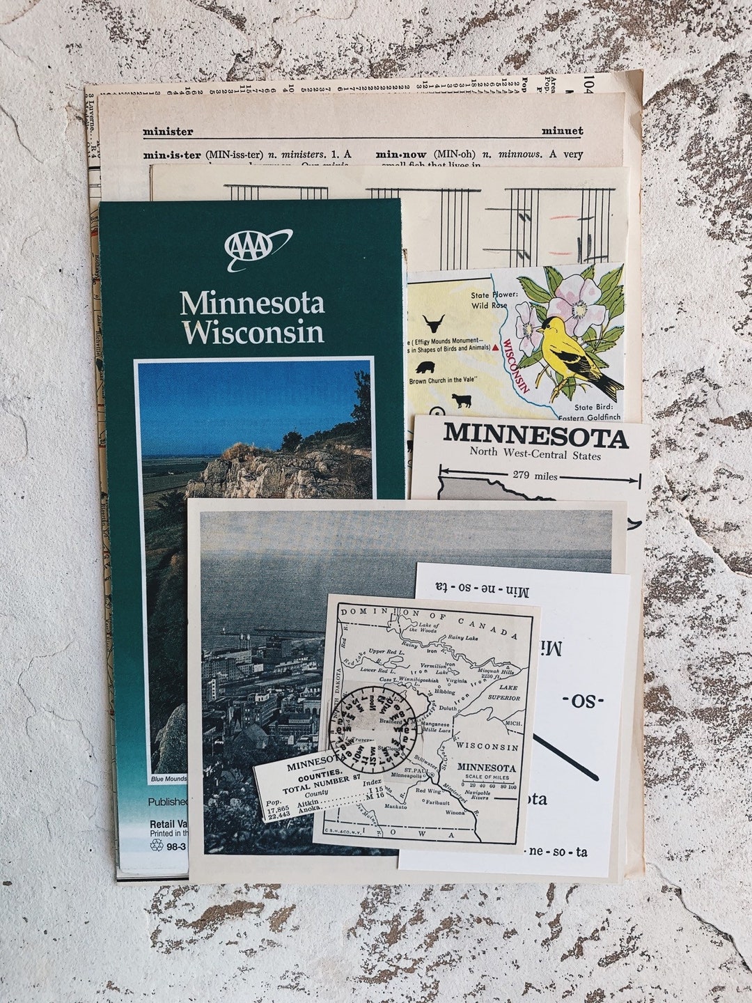 Vintage Minnesota Maps & Brochures Vintage Maps, United States, Vintage ...