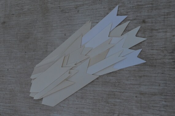 Old Paper Arrows 25 Bullet Points Garland All Size Arrow Old Book Paper Aged Paper Cut Arrows Points Natural Colors Tan Cream Etsy