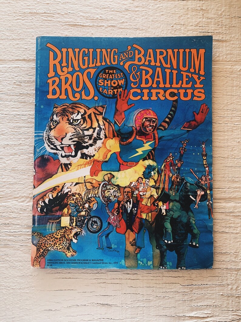 Vintage Circus Program Vintage Paper Ephemera Lot Vintage - Etsy