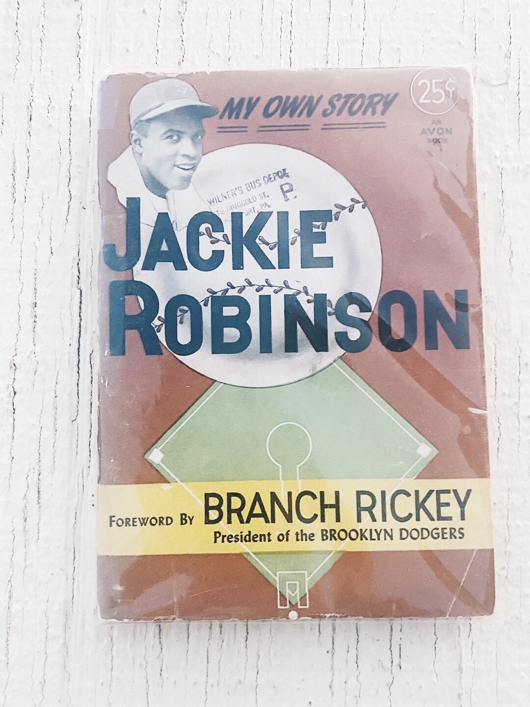 Vintage Jackie Robinson Baseball- Vintage Paper Ephemera Vintage Sports ...