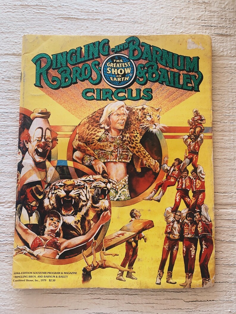 Vintage Circus Program Vintage Paper Ephemera Lot Vintage - Etsy