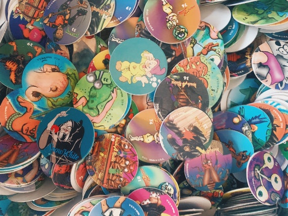 Vintage Pogs Milk Bottle Cap Pog Lot Paper Discs Aliens | Etsy