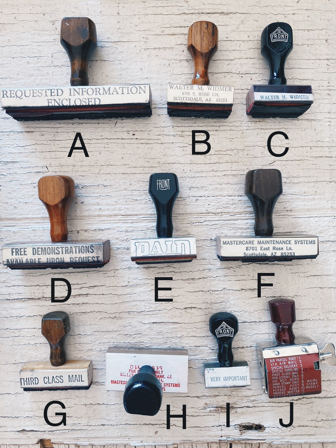 Vintage Stamp, Stamp Pad, Old Desk Stamps, Work Stamps, Paid, Third ...