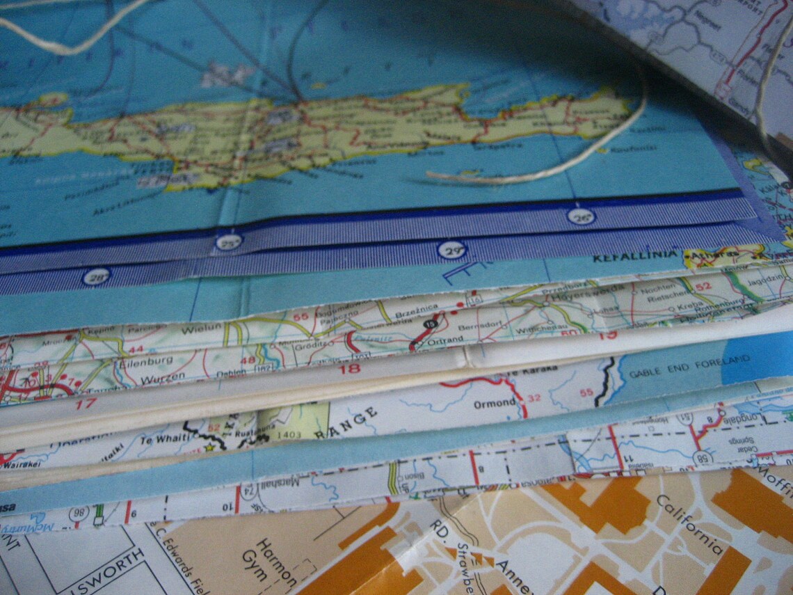 Maps 12 8.5in X 11in Sheets - Etsy