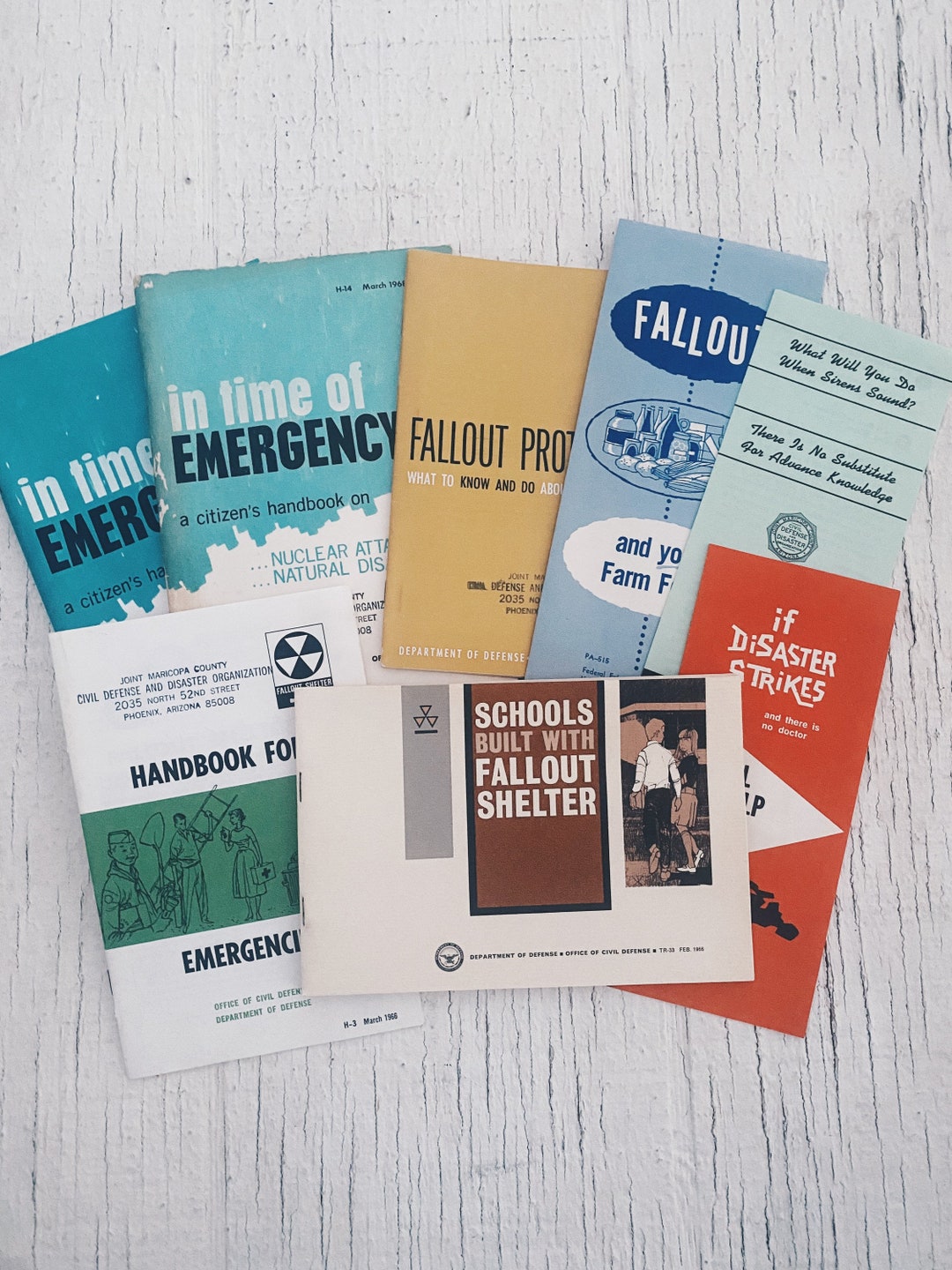 Vintage Fallout/emergency Brochures Vintage Maps, United States ...