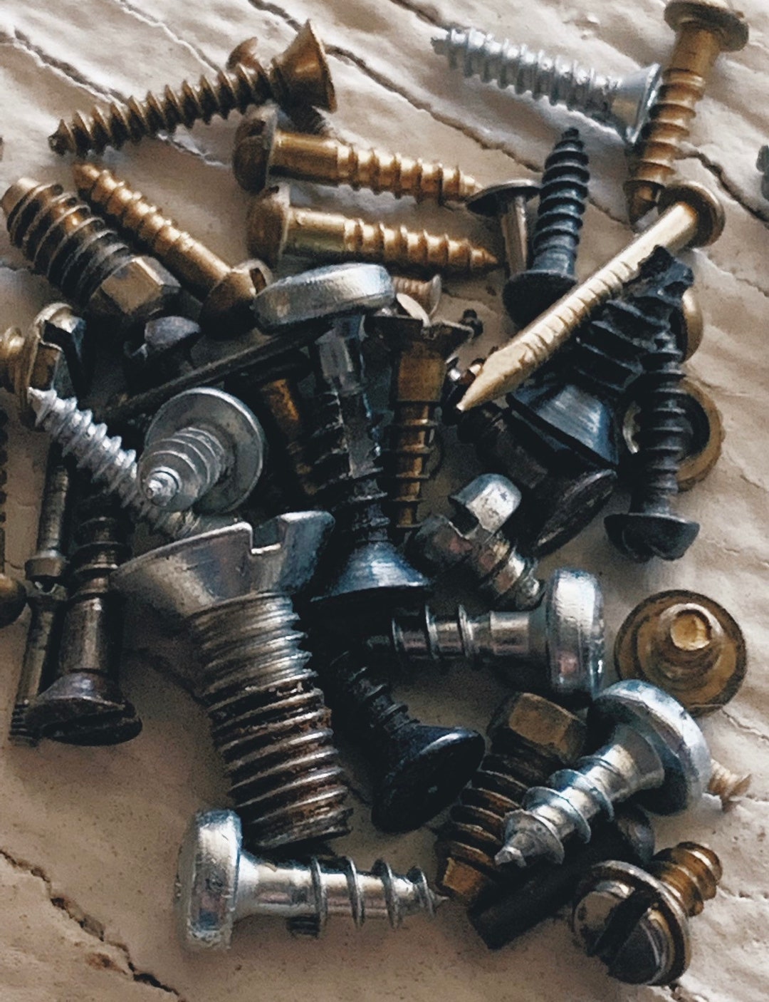Screws, Parts and Pieces (50) Metal, Steampunk Supplies, Electrical ...