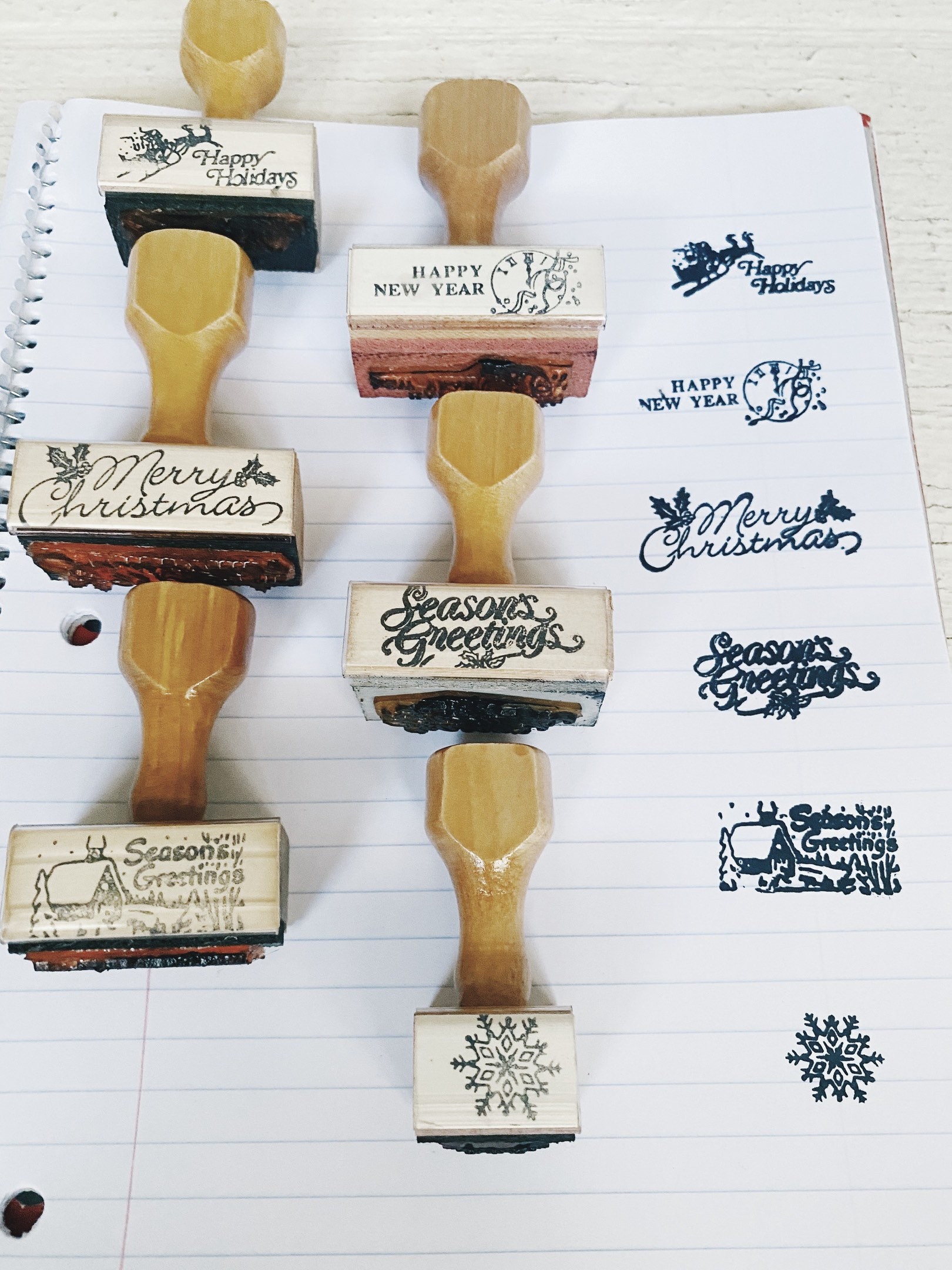 Vintage Stamp, Stamp Pad, Old Desk Stamps, New Year Stamp, Christmas ...