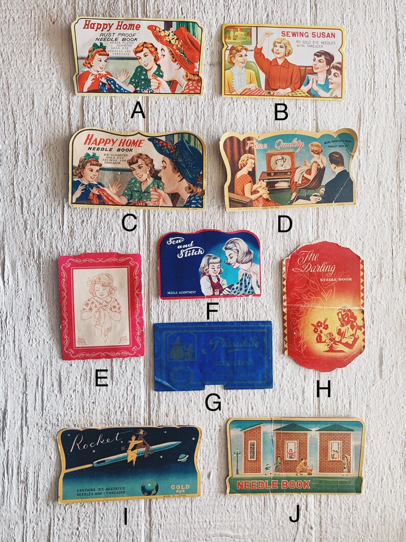 Vintage Sewing Needle Pack Decorative Papers Decorative - Etsy