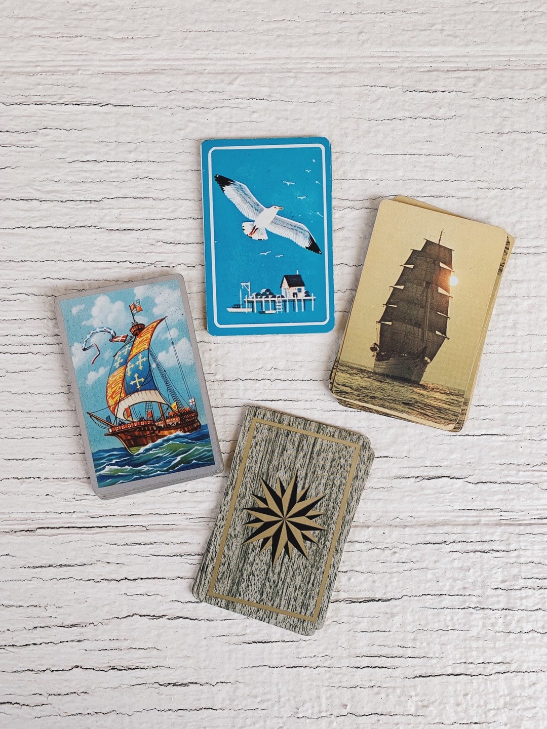 Vintage Ship Playing Cards, Card Deck, Vintage Playing Cards, Club ...